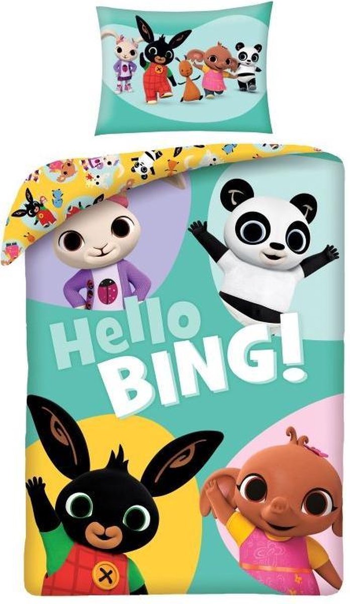 Bing Bunny Dekbedovertrek Junior 100x135cm 100% Katoen Kussensloop ...