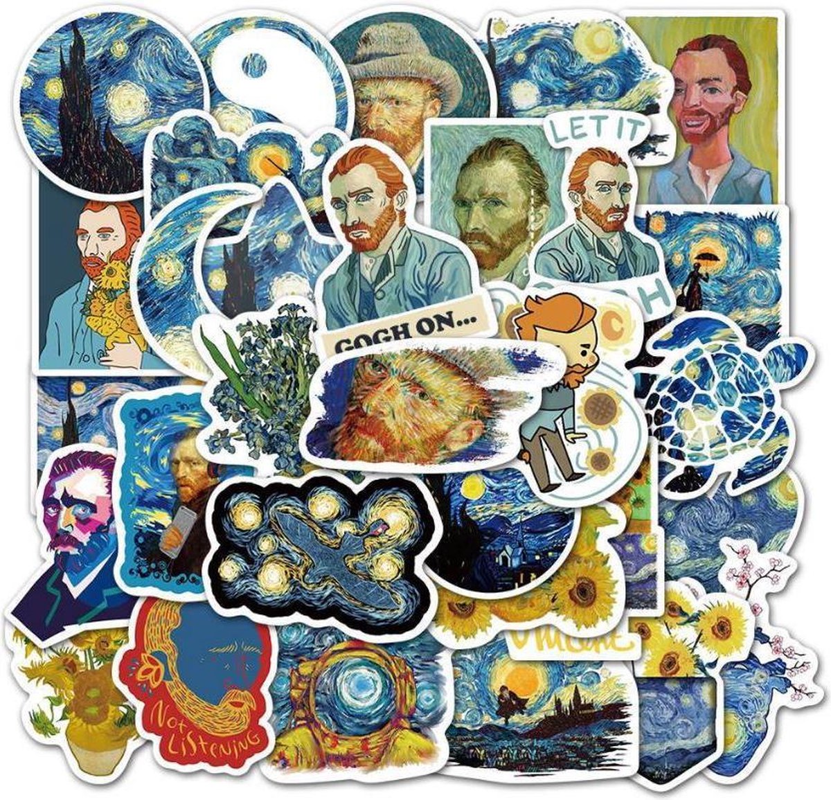 Akyol - Van Gogh stickers - Laptop stickers - Telefoon stickers ...