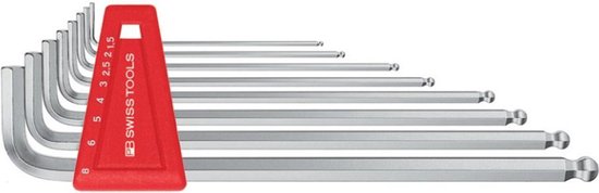PB Swiss Tools Kogelkop-Inbussleutelset - PB 212.LH-10 - 9-delig | bol