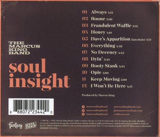 Soul Insight (CD), The Marcus King Band | CD (album) | Muziek | bol.com
