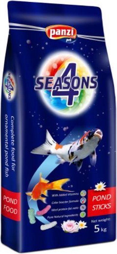 Panzi-Pet - Vissenvoer - Visvoer - vijver - korrels - 4 seazons - 5kg | bol.com