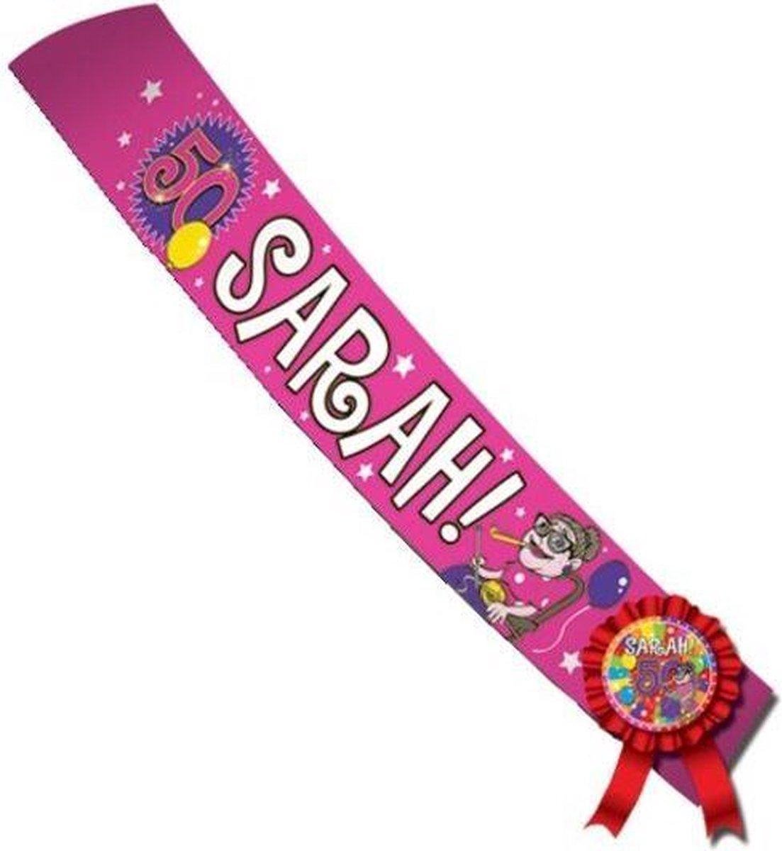 Sarah feest en decoratie pakket 6-delig - Sarah - 50 - verjaardag ...