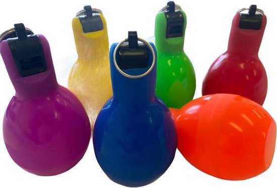 Hand Knijpfluit | Wizzball | Peerfluit | Handfluit | Rood | bol