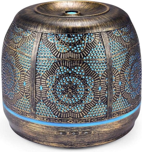 Vintage Aroma Diffuser Metaal + 10 ML Aroma Olie - Vintage Flower By ...
