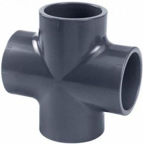 PVC Kruisstuk - Koppelstuk zwembad - Koppeldeel - 16 bar (PN16) | 40 mm ...