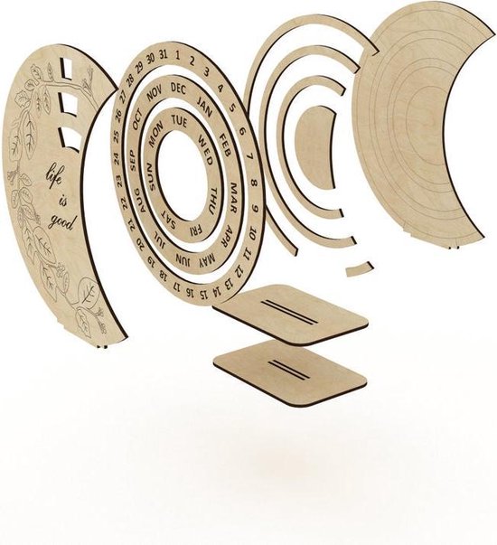 Kalender | Houten Kalender | Luxe Kalender | Decoratief Kalender | bol