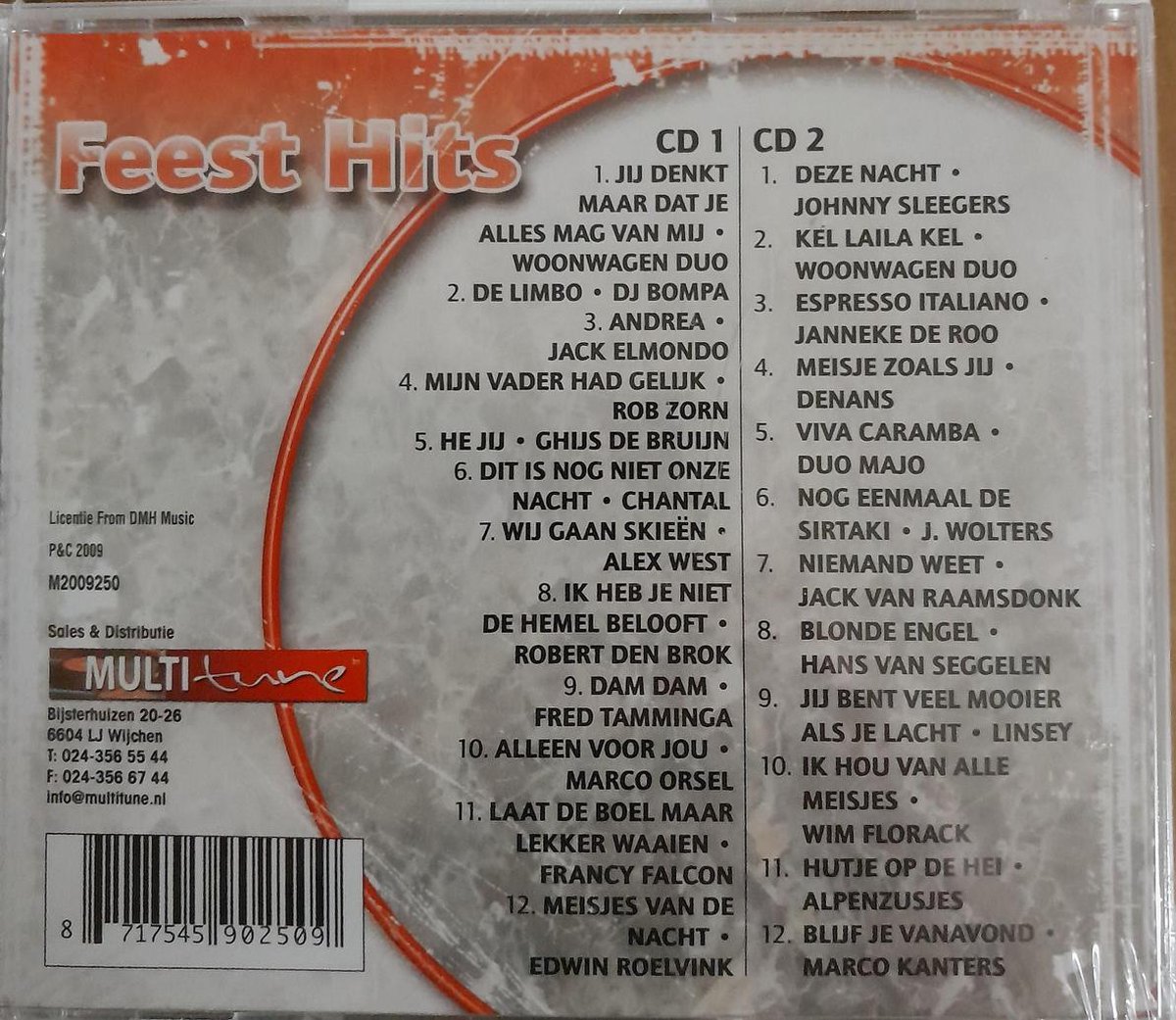 Feest hits - Dubbel Cd, Grad Damen, Rob van Daal, Holland Duo, Frank ...