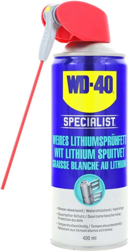 WD-40 Specialist® Wit Lithium Spuitvet - 400ml - Smeervet - Smeermiddel ...