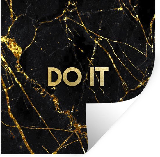 Muurstickers - Sticker Folie - Quotes - Motivatie - goud - Marmer ...