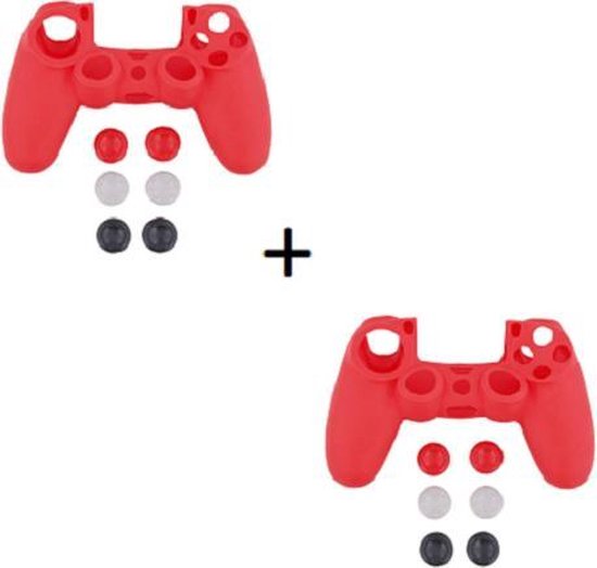 Battletron geschikt voor Playstation® PS4 controller skin - rood - 2 ...