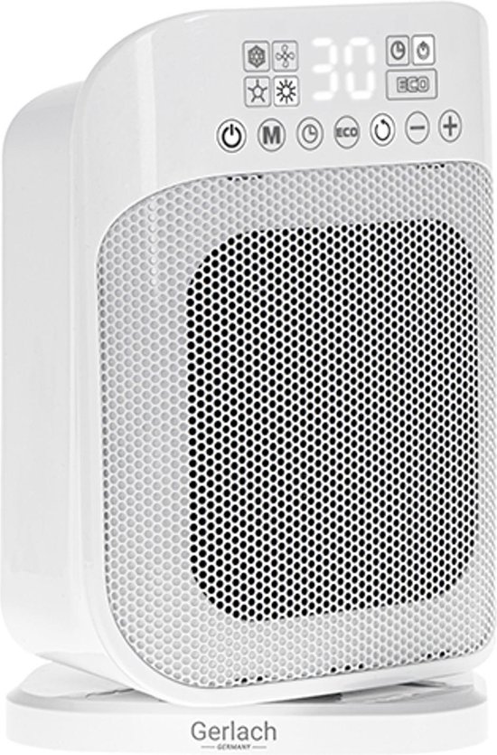 Gerlach GL7729 1500W - Keramische LED kachel met afstandsbediening | bol