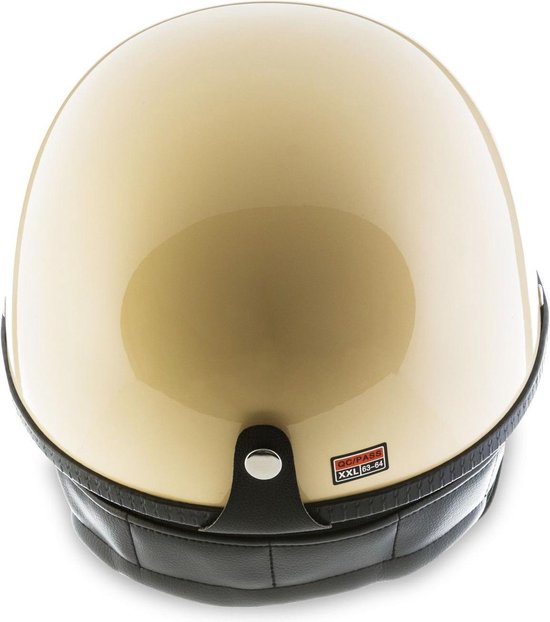 MOTO D23 braincap, halve helm, pothelm voor scooter en harley motor, M ...