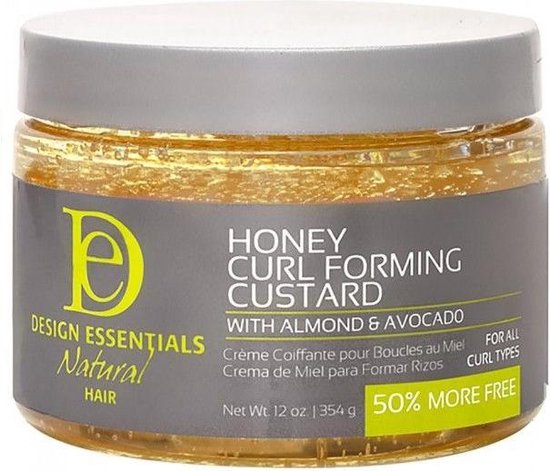 Design Essentials Almond Honey Curl Forming Custard 12oz - 354g | bol