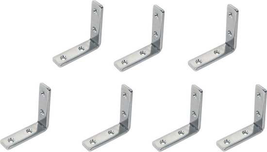 Stoelhoek 31x31x12 - Rvs A2 - Hoekijzer - 7 stuks | bol