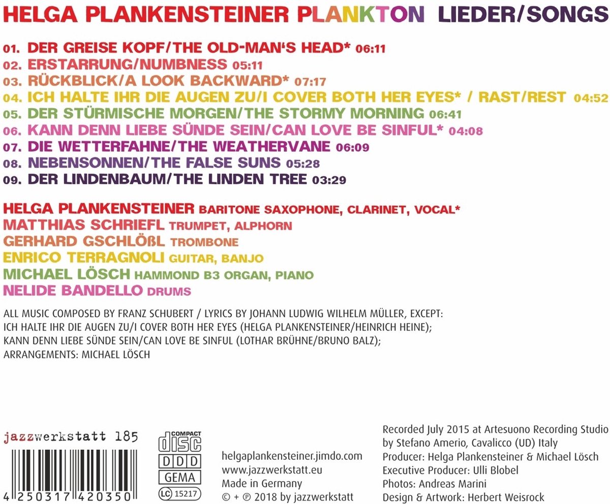 Helga Plankensteiner Plankton - Lieder/ Songs (CD), Helga ...