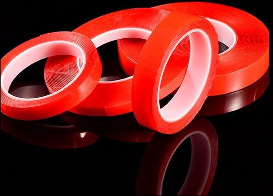 Extra Sterk Dubbelzijdig Montagetape - 25mm x 1mm x 3M - Extra Groot - Transparant -... | bol.com