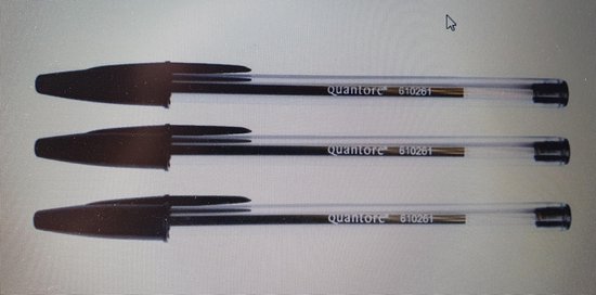 Balpen - Quantore - Zwart - Stick - 50 stuks | bol