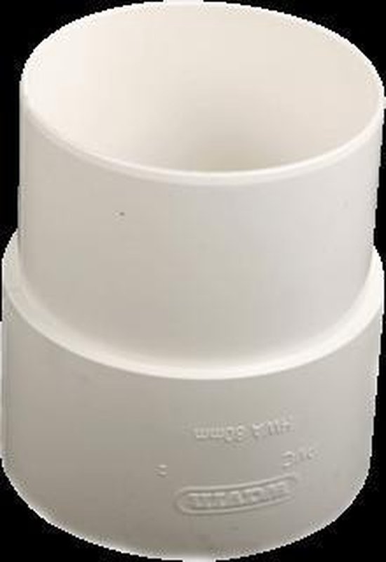 Wavin HWA fitt -buis, PVC, wit, 80mm, uitvoering trompstuk ...