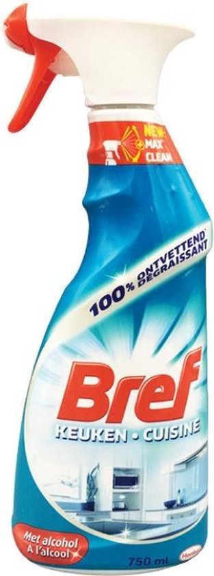 Bref Keukenreiniger Spray Green - Voordeelverpakking - 8 x 750ml | bol