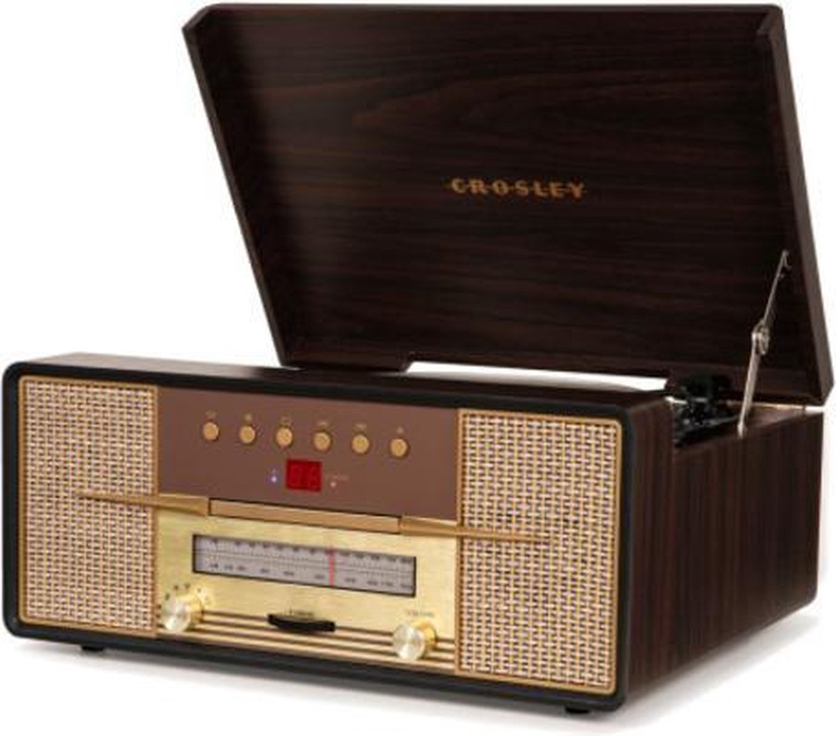 Crosley Rhapsody Retro Platenspeler – AM/FM Radio en CD-Speler ...