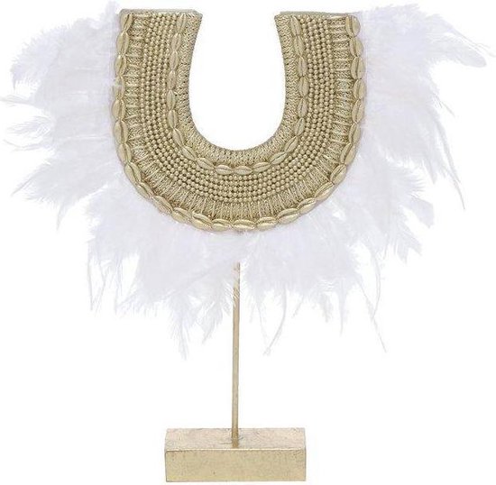 Ornament op voet - Decoratie - Woondecoratie - veren | bol.com