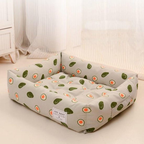 Hondenmand Green Avocados XL - Groen - 73 x 60 cm | bol.com