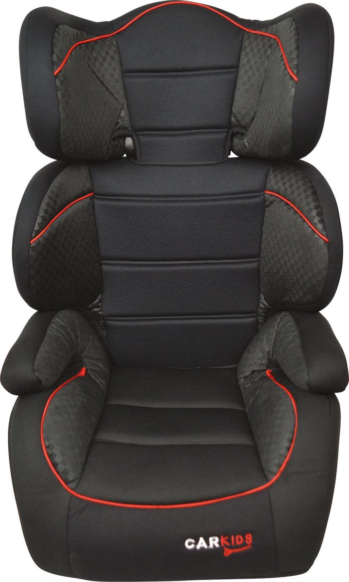Carkids Verstelbaar Kinderautostoeltje Zwart en Rood | Kinderautostoel ...