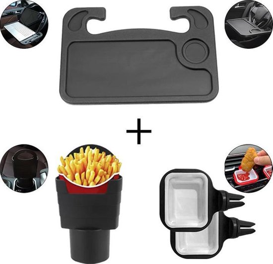 Auto drive in set - saus houder - friet houder - dienblad stuur ...