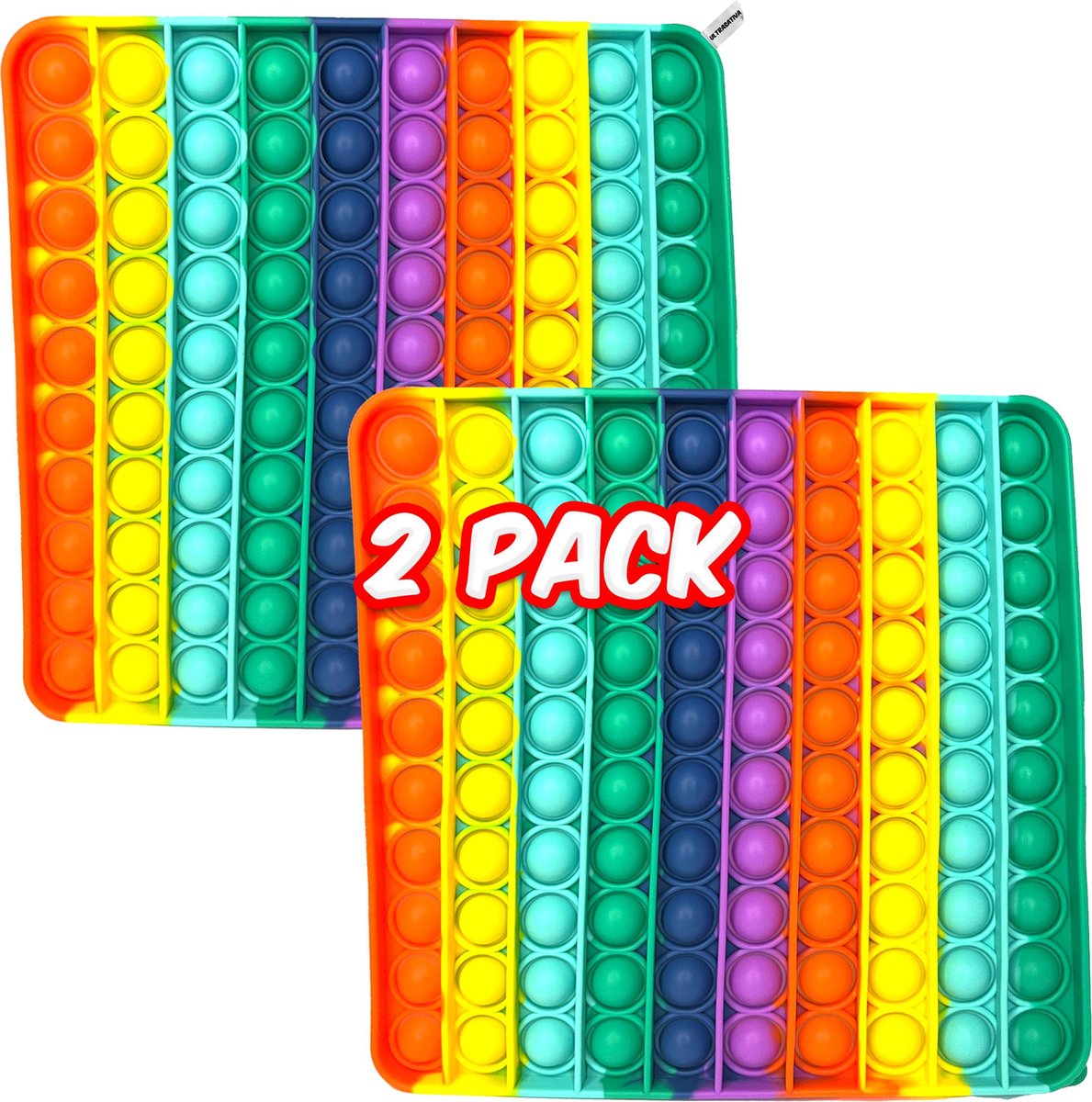 Ultrasativa® - Pack de 2 - Pop It XXL - Pop It - 30X30 - Mega Pop It ...
