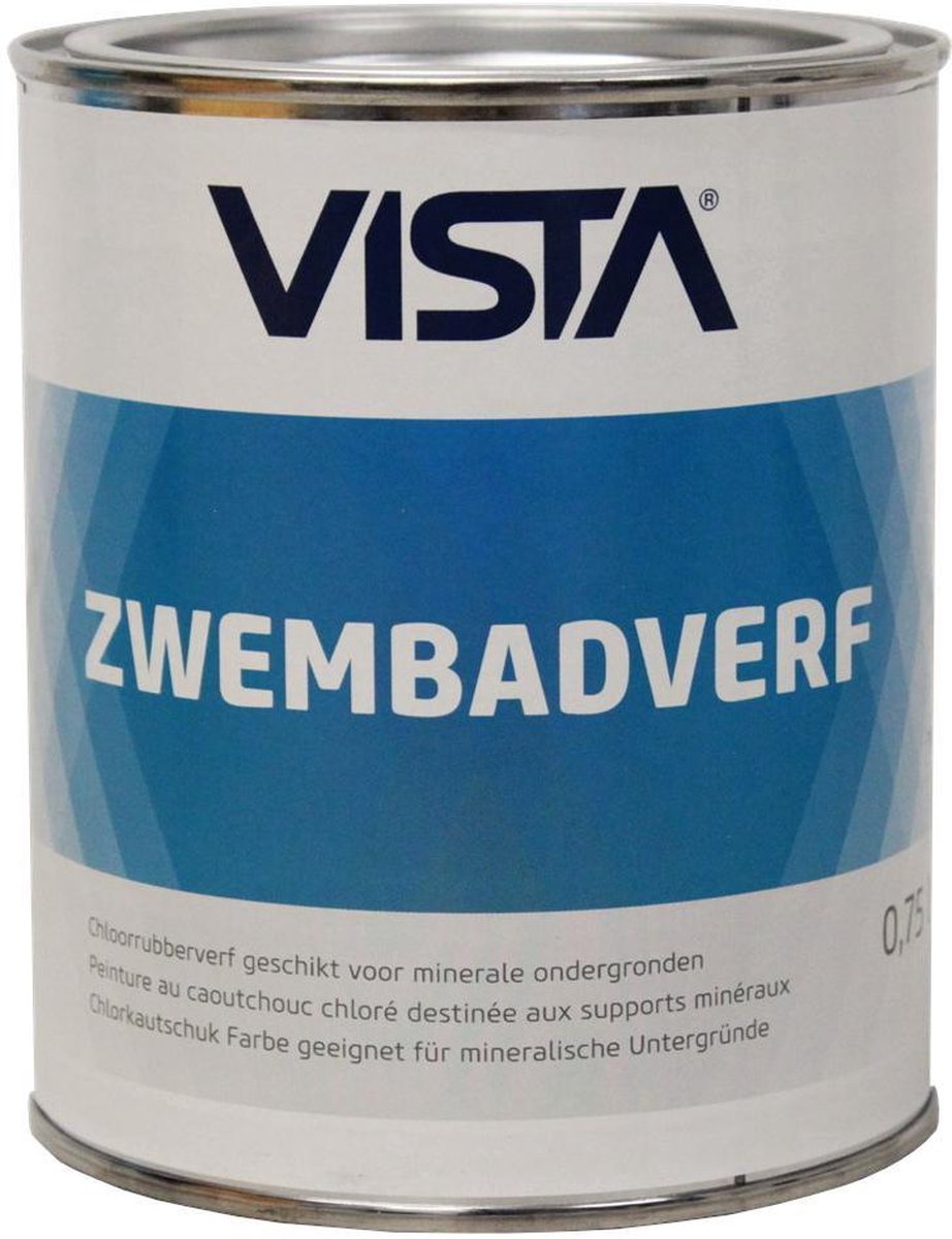 VISTA ZWEMBADVERF - Verf voor zwembad en zwemvijver - Chloorrubberbasis ...