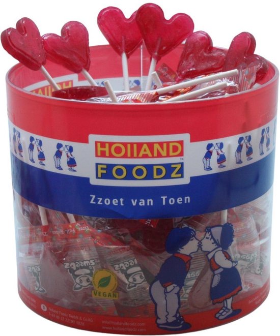 Hart lolly silo 75 stuksx 8 gram- Holland Foodz | bol