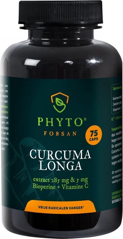 Curcuma Longa extract 75 capsules | bol