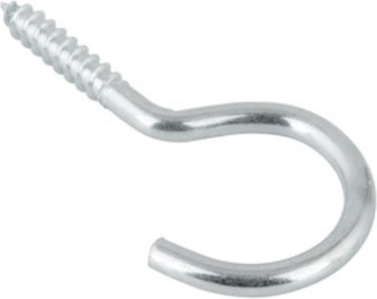 Schroef-Haak Verzinkt 30 mm. 8 stuks Schilderij Ophang-Haken, voor ...