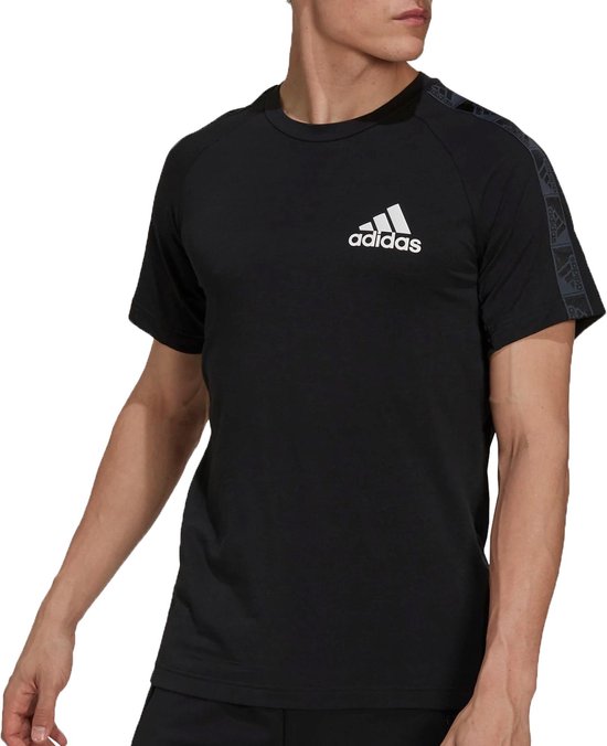 adidas Designed 2 Move Sportshirt - Maat M - Mannen - Zwart - Wit | bol
