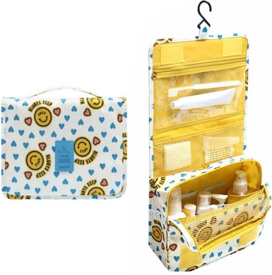 Fako Fashion® - Reis Toilettas Met Ophang Haak - Travel Bag - Organizer ...