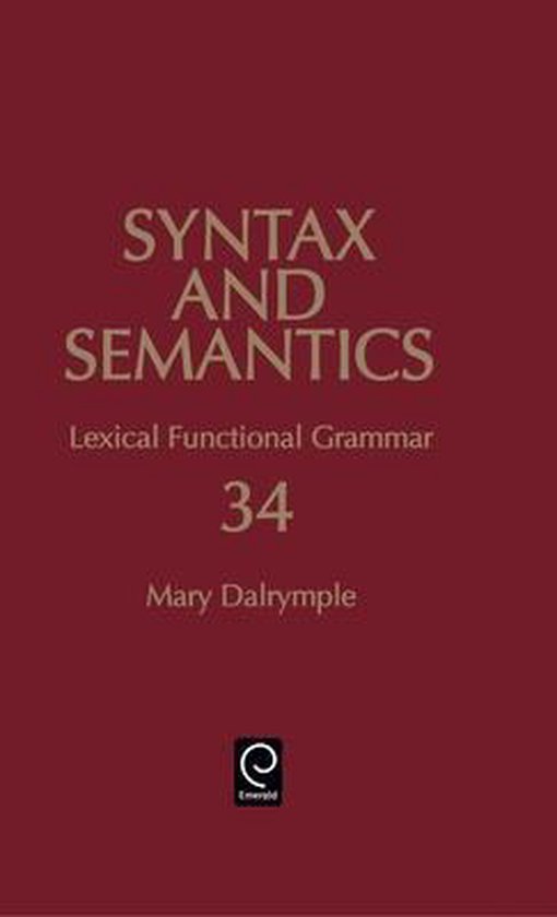 Lexical Functional Grammar | 9780126135343 | Mary Dalrymple | Boeken | bol