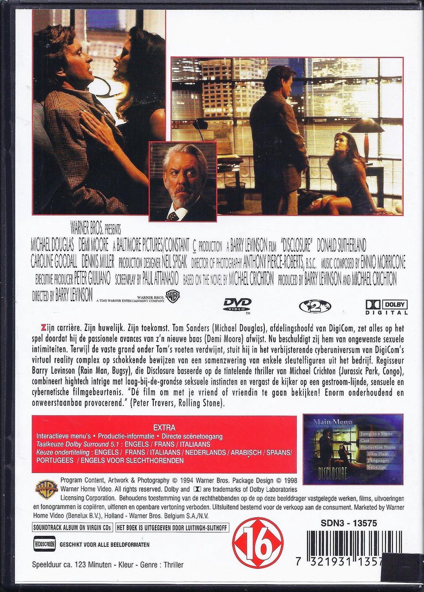 Disclosure (Dvd), Demi Moore | Dvd's | bol.com
