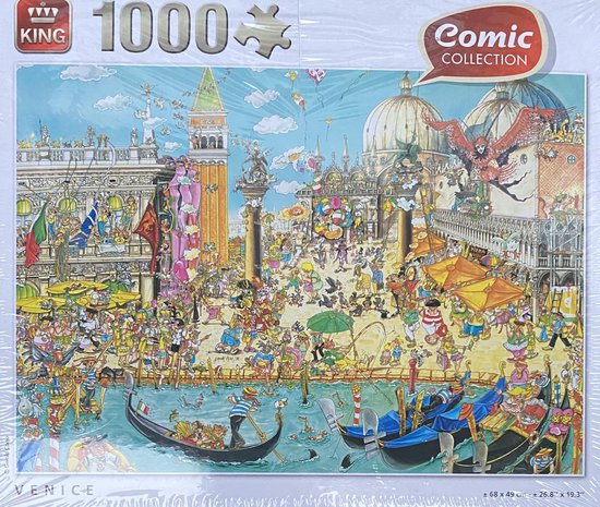 King Comic collection puzzel Venice 1000 stukjes 68 cm x 49 cm | bol.com