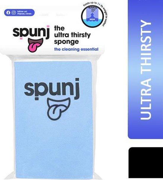 SPUNJ The Ultra Thirsty Sponge Spons Bekend van TikTok | bol.com