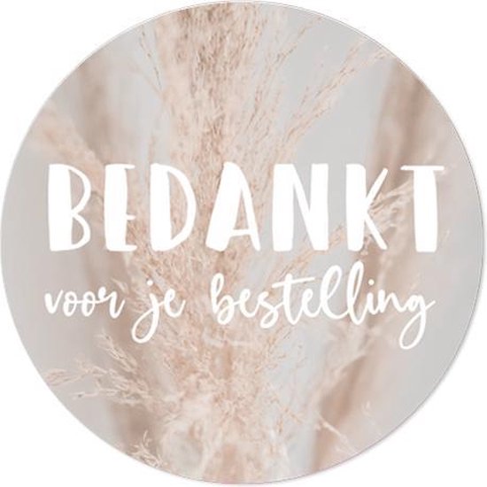 Sticker bedankt voor je bestelling 10st. | bol.com