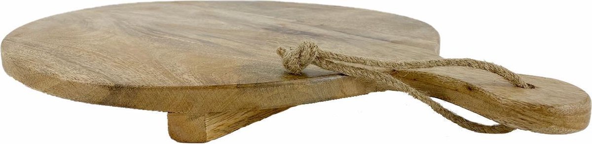 Ronde houten Borrelplank 60 x 50 cm | Snijplank van Mangohout | bol