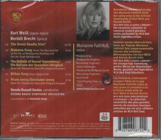 Kurt Weill: The Seven Deadly Sins | CD (album) | Muziek | bol