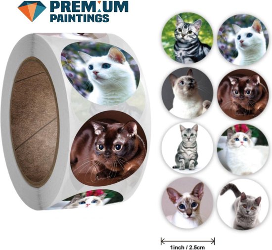 Premium Paintings - Stickers op rol - Kat / Katten / Katjes ...