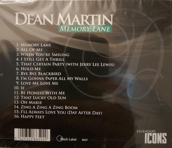 Dean Martin - Legendary Icons, Dean Martin | CD (album) | Muziek | bol