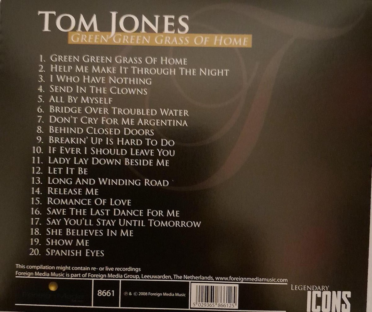Tom Jones - Legendary Icons, Tom Jones | CD (album) | Muziek | bol