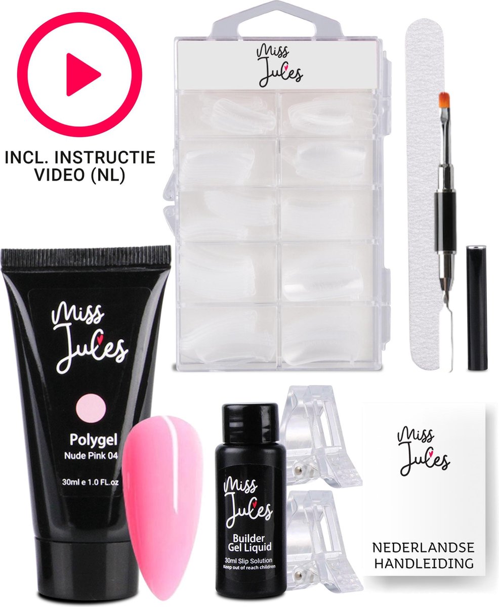 Miss Jules® Polygel Kit 30 ml - Nude Pink - Incl. Slip Solution ...
