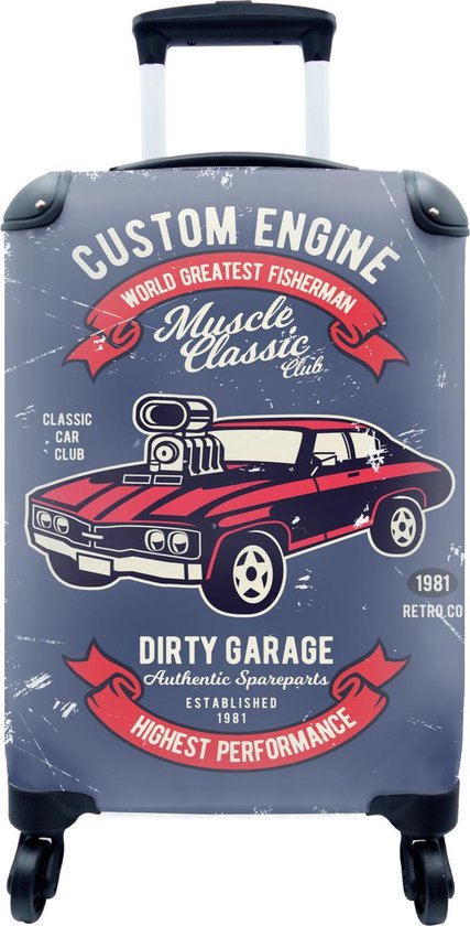 MuchoWow® Koffer - Auto - Vintage - Letters - Quote - Past binnen ...