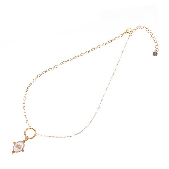 Go Dutch Label Collier mediallon White N2282-3 | bol