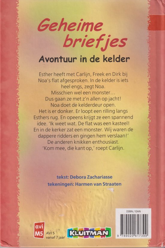Geheime Briefjes. Avontuur In De Kelder, Debora Zachariasse ...