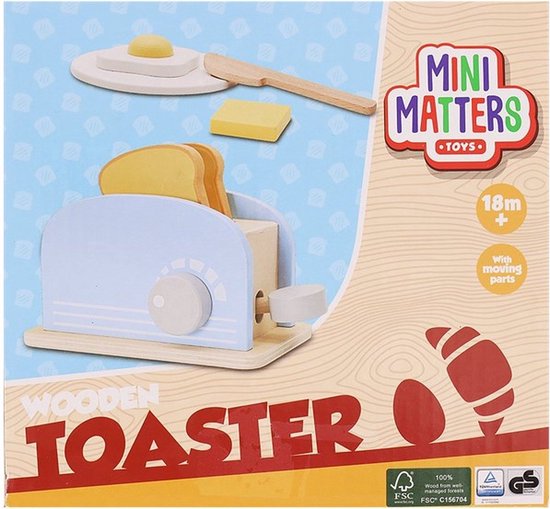 Wooden Toaster - Mini Matters Toys | bol